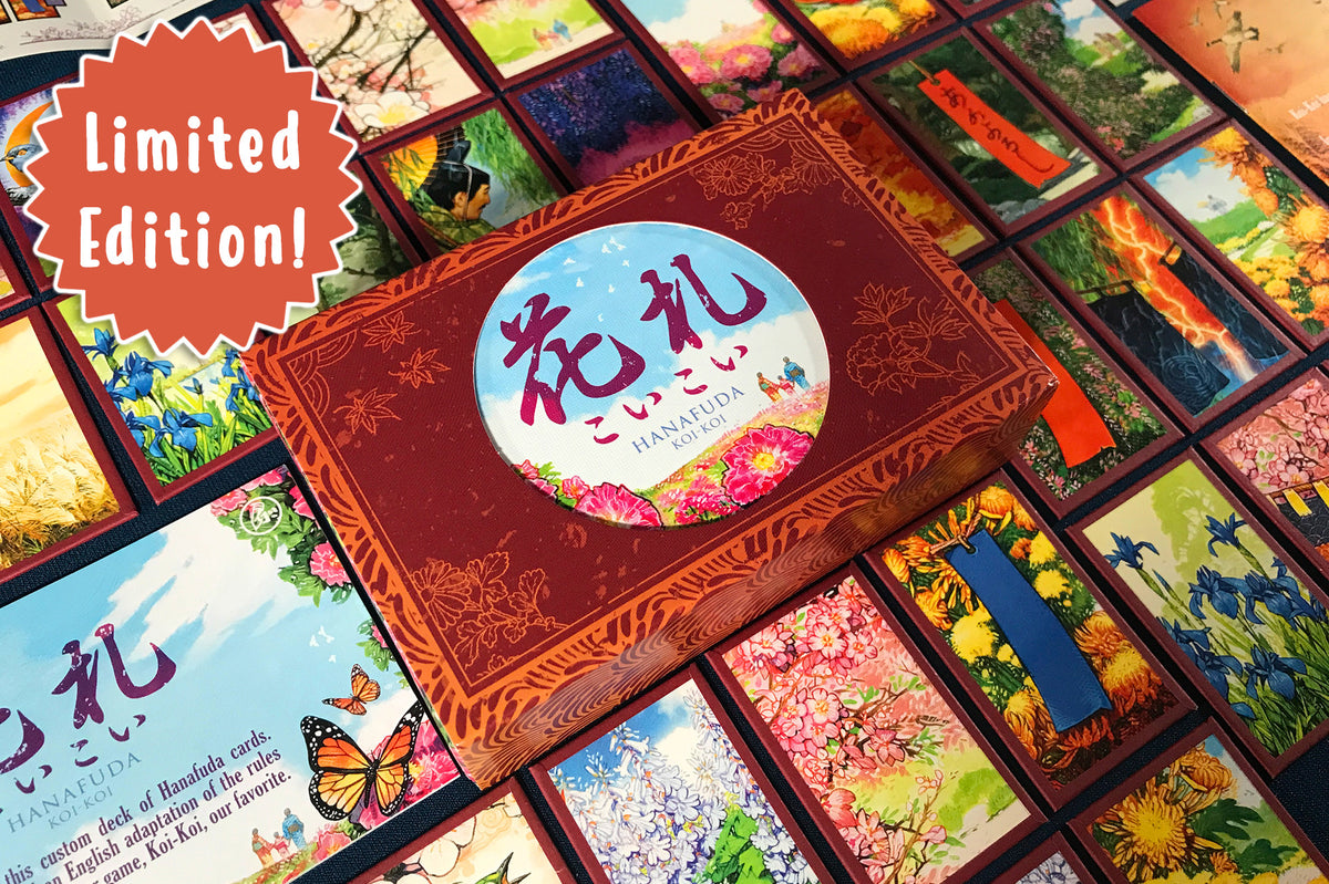 Buy the Limited Edition Deluxe Red Hanafuda Deck – Pencil First Games