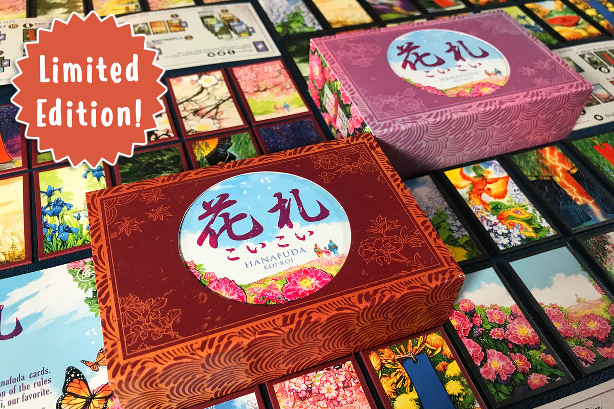 Buy the Deluxe Black & Red Hanafuda Deck Duo from Pencil First Games